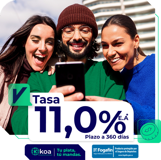 CDT Digital KOA | Inversión segura con respaldo de Fogafín